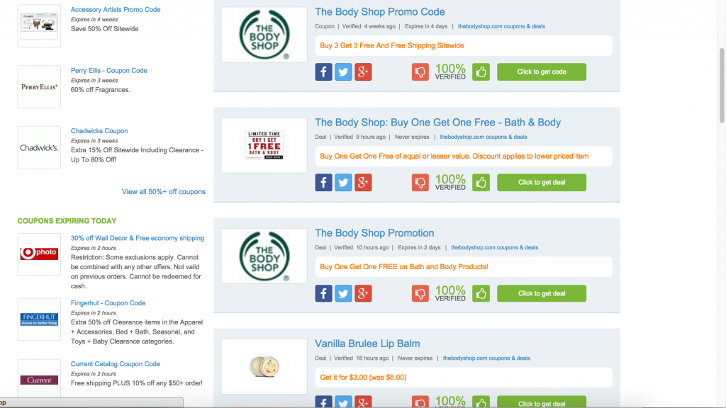 Coupon Codes for Online Shopping