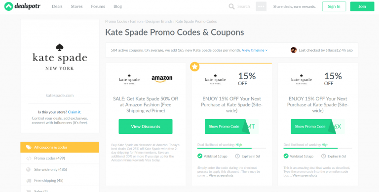 Best Ways to Find Kate Spade Promo Codes - Strange Daze Indeed